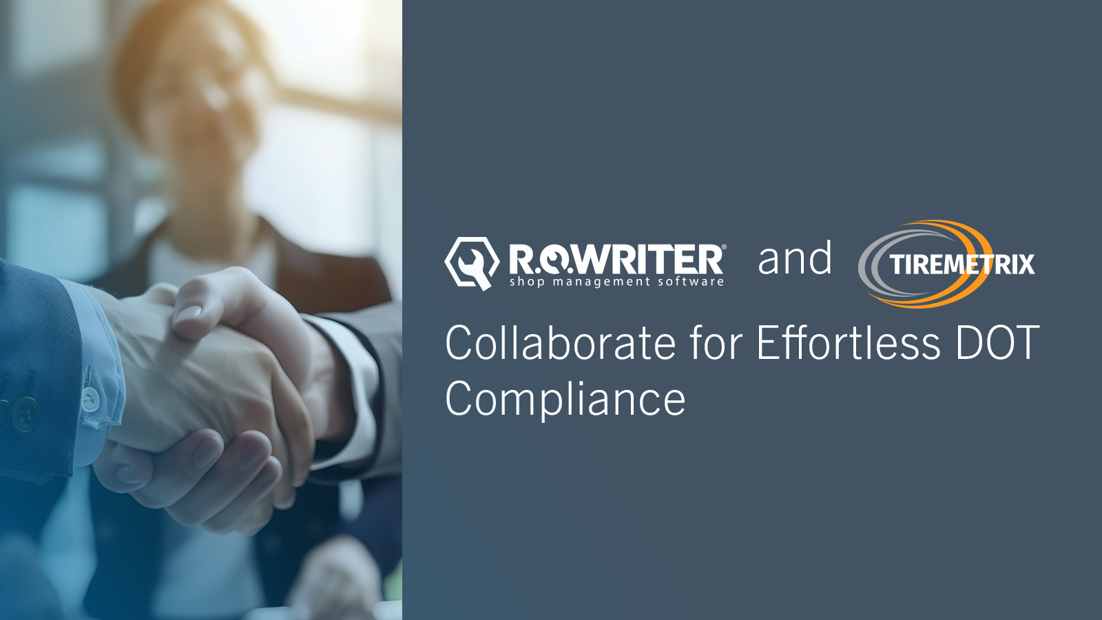 Tiremetrix Collaboration for Effortless DOT Compliance - RO Writer