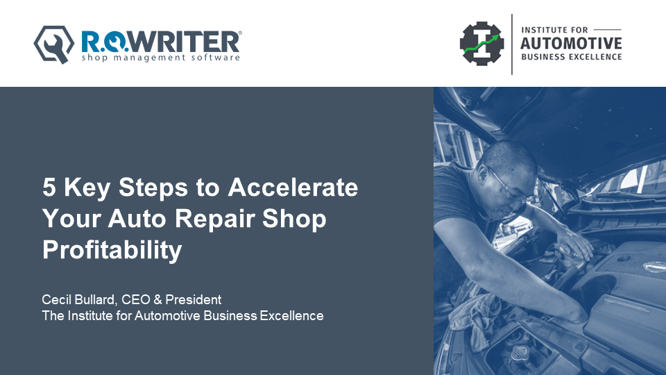 5 Key Steps to Accelerate Your Auto Repair Shop Profitability | RO Writer